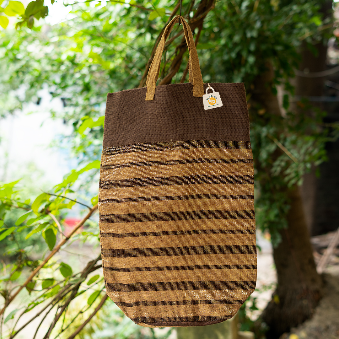 Unlaminated Jute Handbag Manufacture - UN 003 A - handcraftCustom.com