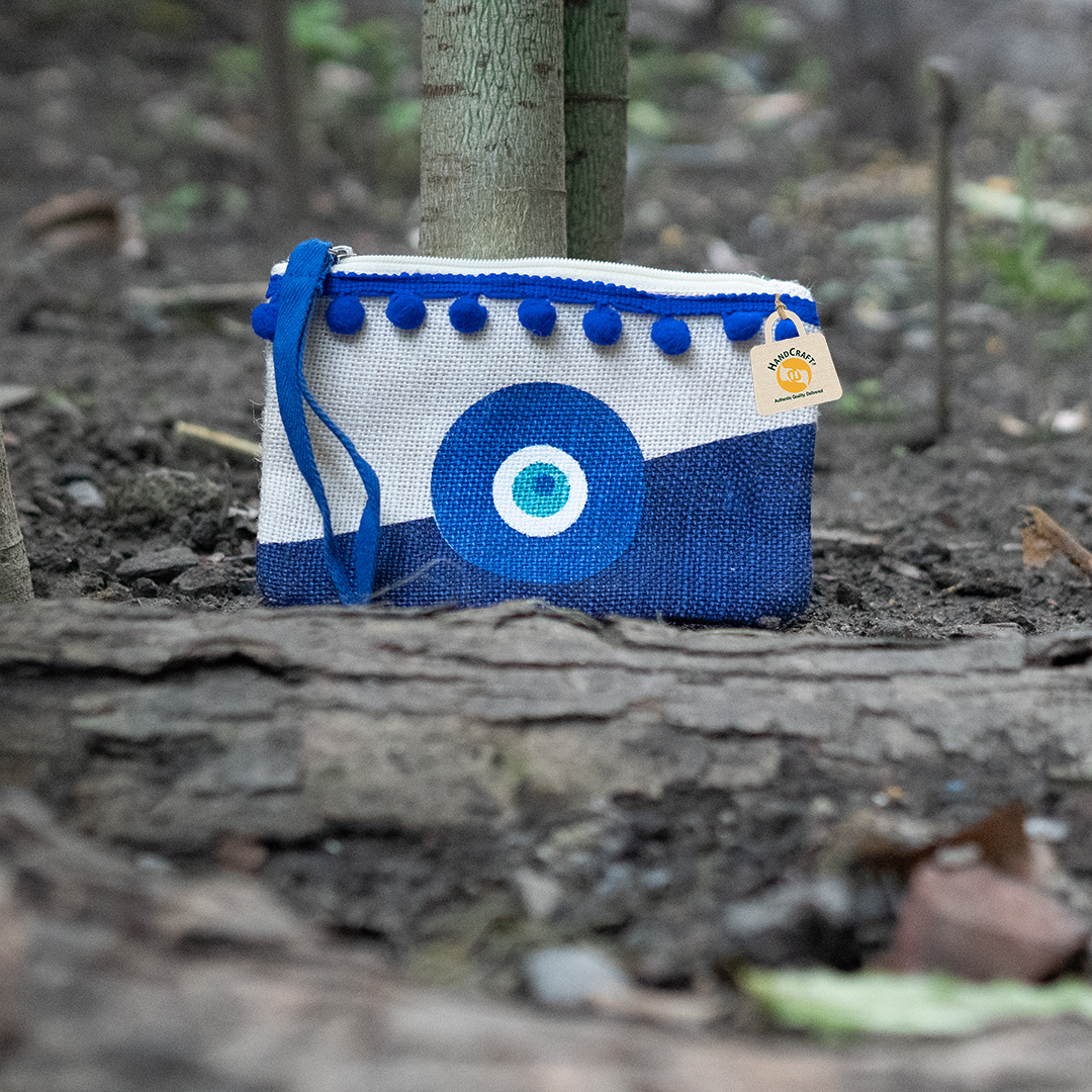 Jute Zipper Pouch Manufacturer - JP 001 B - handcraftCustom.com