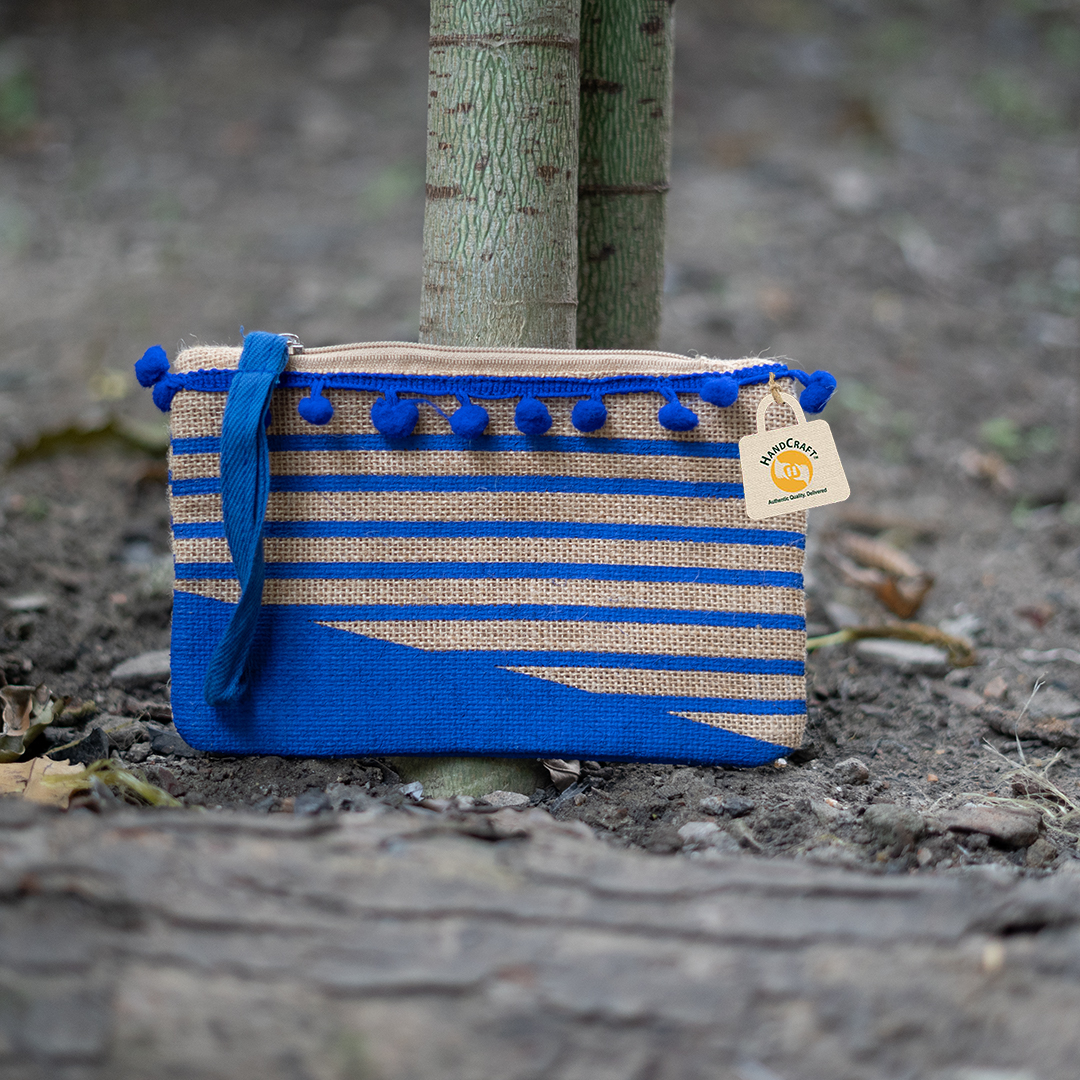 Jute Zipper Pouch Manufacturer - JP 003 C - handcraftCustom.com