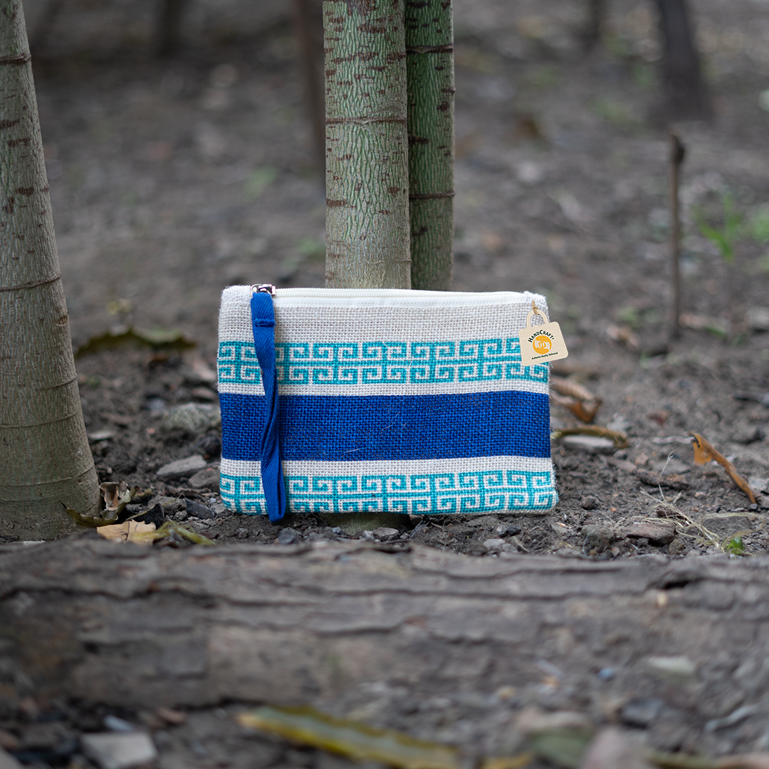 Jute Zipper Pouch Manufacturer - JP 008 C - handcraftCustom.com