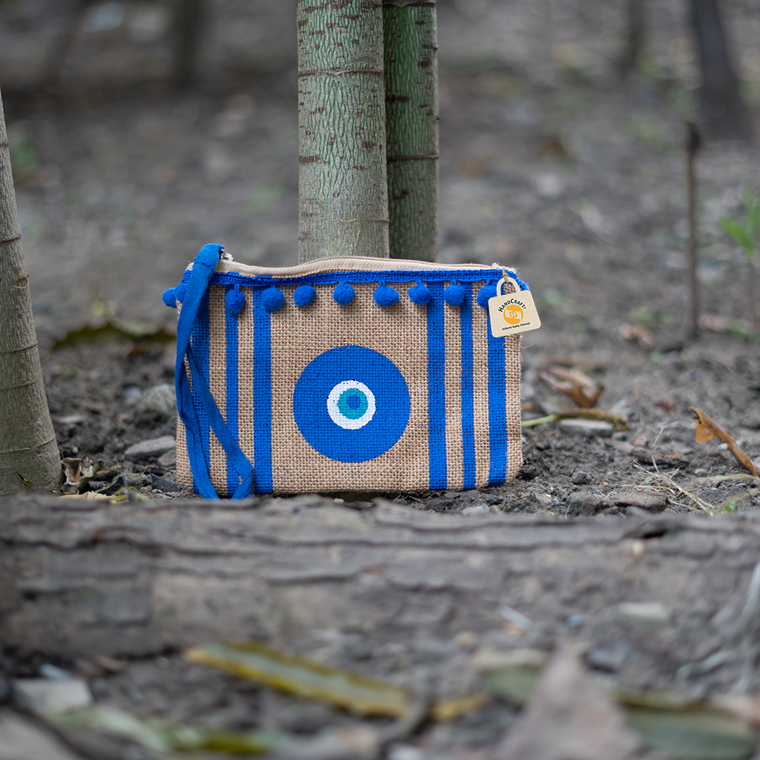 Jute Zipper Pouch Manufacturer - JP 010 B - handcraftCustom.com