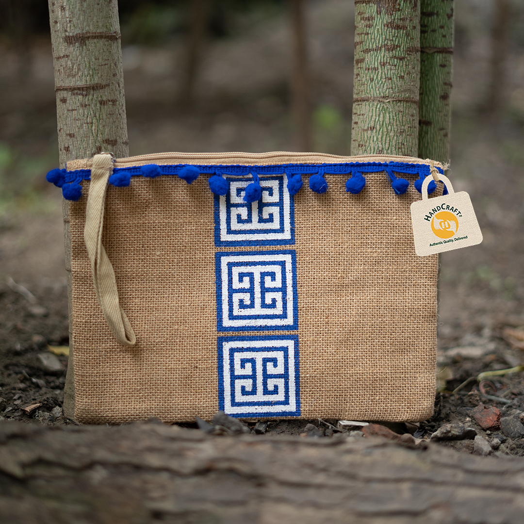 Jute Zipper Pouch Manufacturer - JP 016 A - handcraftCustom.com
