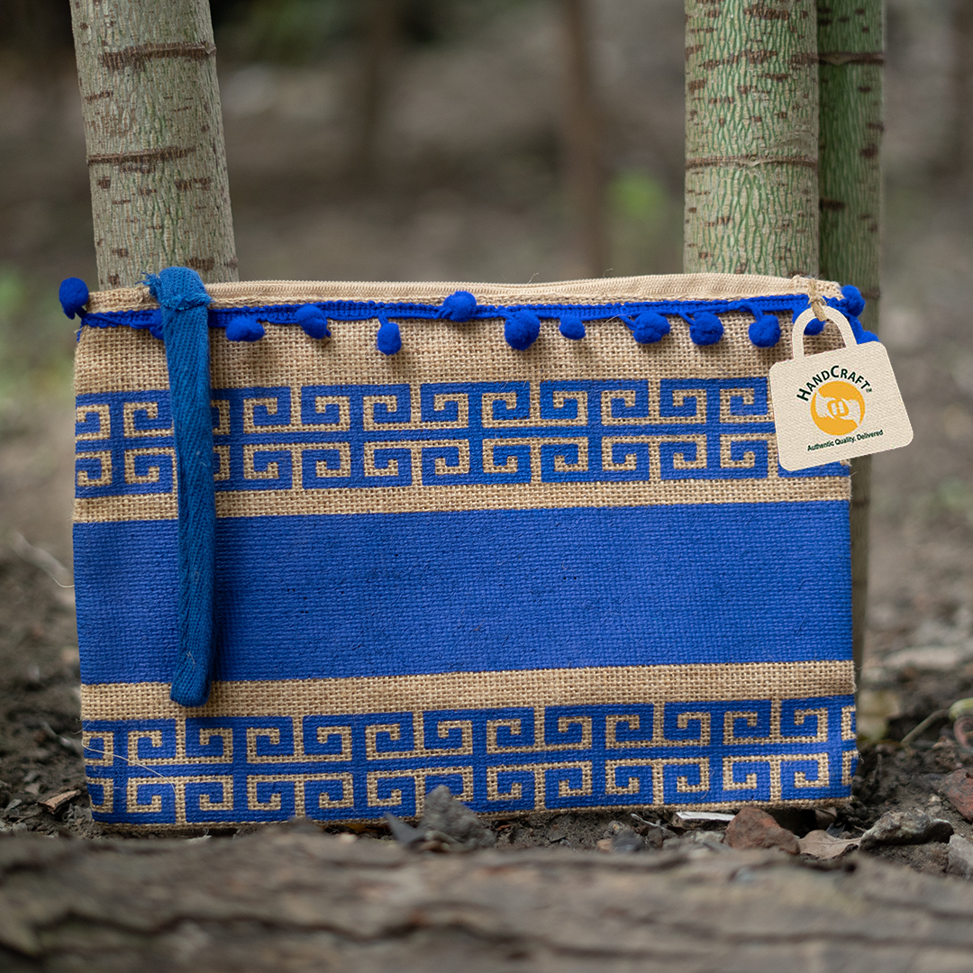 Jute Zipper Pouch Manufacturer - JP 023 A - handcraftCustom.com