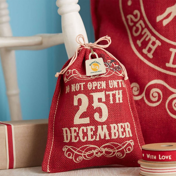 Burlap Drawstring Bag Manufacturer - 005 - handcraftCustom.com