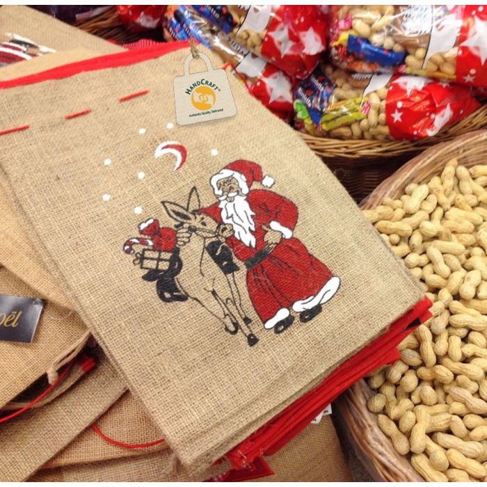Burlap Drawstring Bag Manufacturer - 007 - handcraftCustom.com